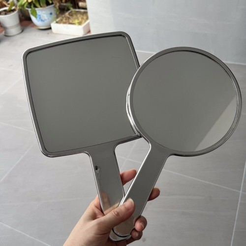 Round Hand Make Up Mirror Square Cosmetic Mirror Travel Makeup Mirrors ...