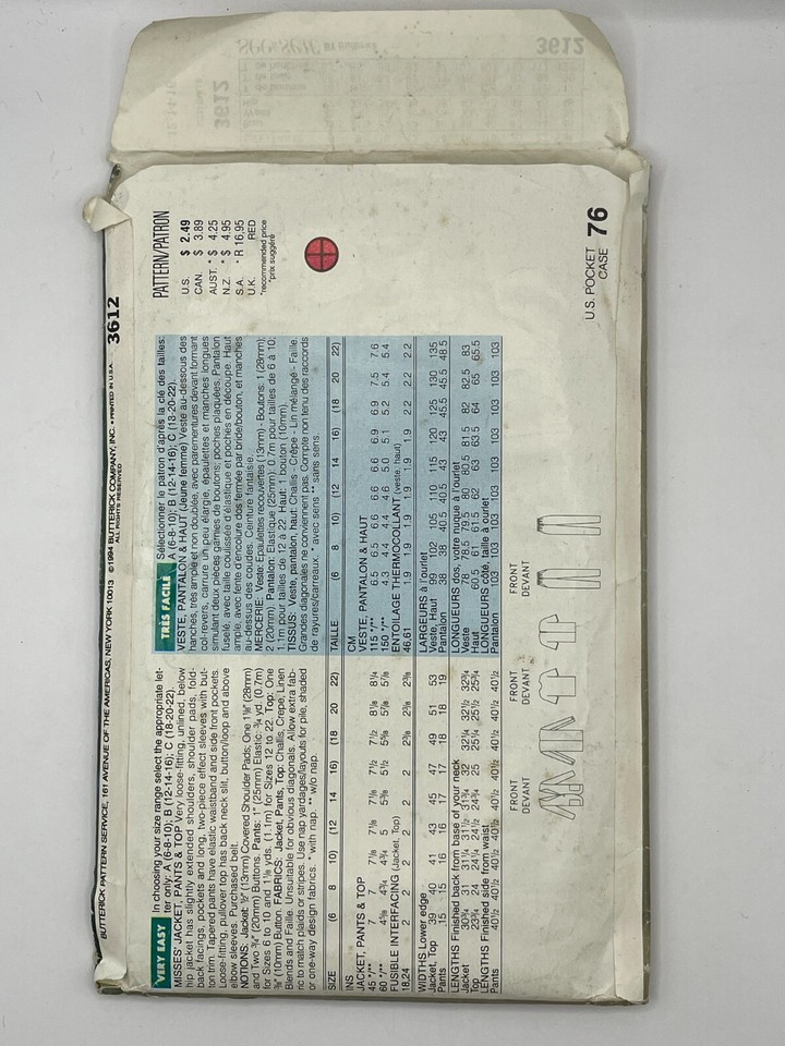 Vintage Sewing Patterns ~ Womens & Misses ~ Various Designs ~ Pick and ...