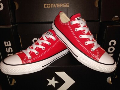 Red Converse Low Top | eBay