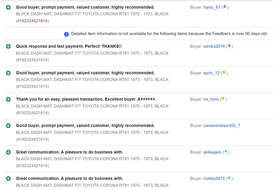 BLACK DASH MAT, DASHMAT FIT TOYOTA CORONA RT81 1970 - 1973, BLACK | eBay