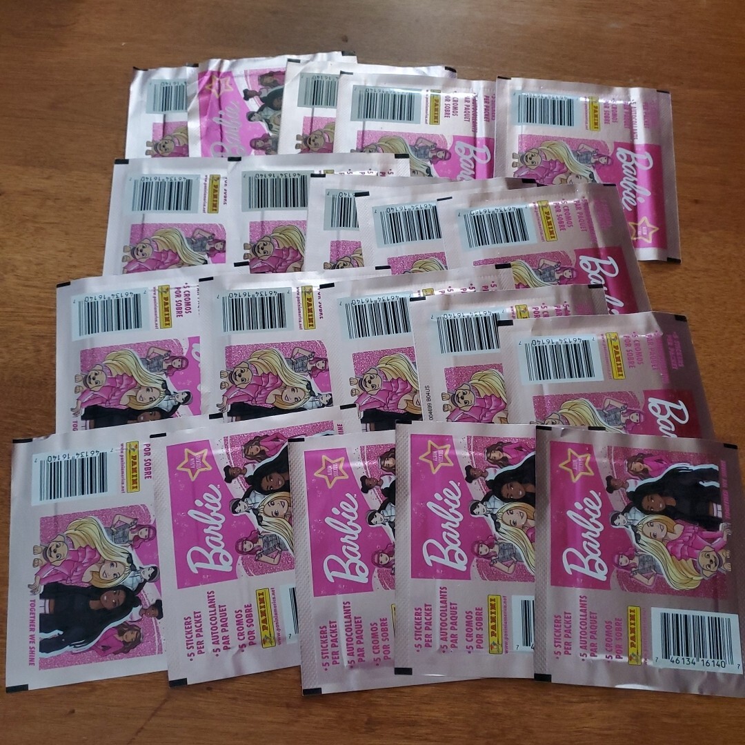 Barbie Panini Lot of 20 Packs of 5 Stickers 2023 Together We Shine 100 ...