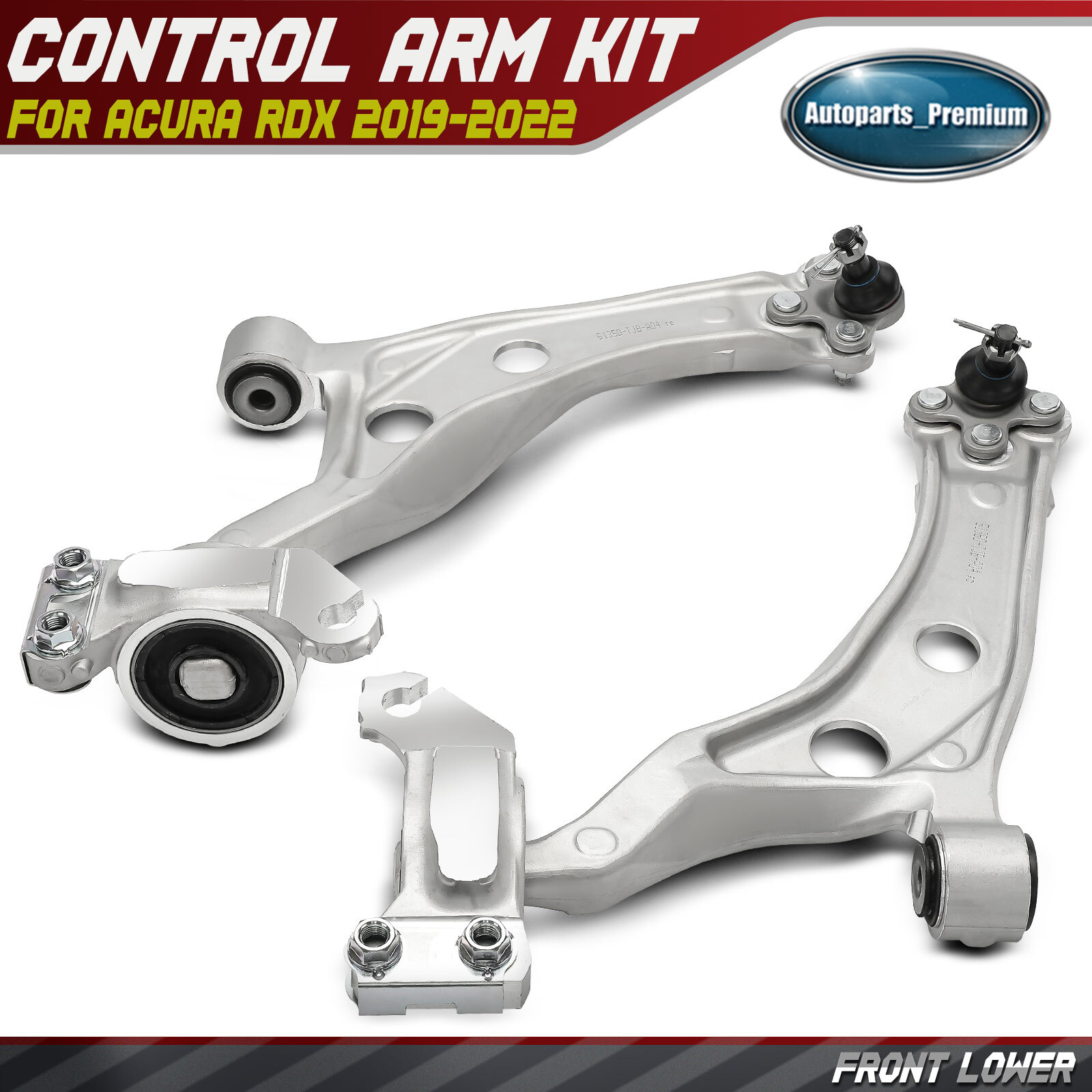 2pcs Front Left & Right Lower Control Arm w/ Ball Joint for Acura RDX ...