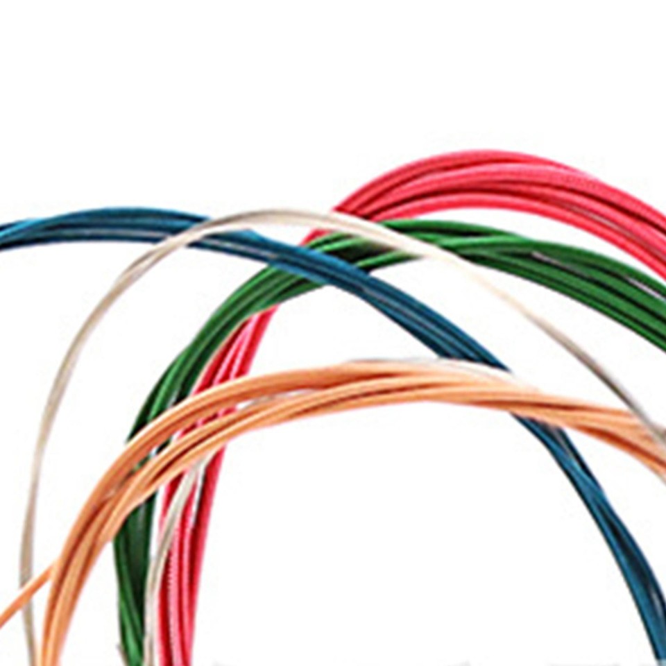 6Pcs Guitar Strings Universal Replacement Colorful E-a for Electric ...