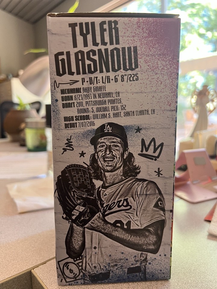 Tyler Glasnow Dodgers Bobblehead Official MLB Collectible New in Box | eBay
