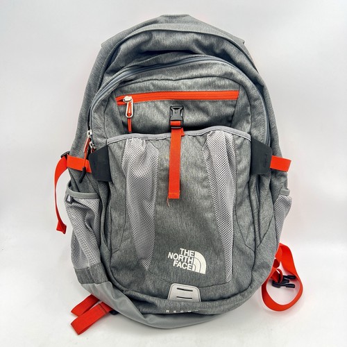 The North Face Recon Backpack Hiking Gray Orange GREAT CONDITION! | eBay