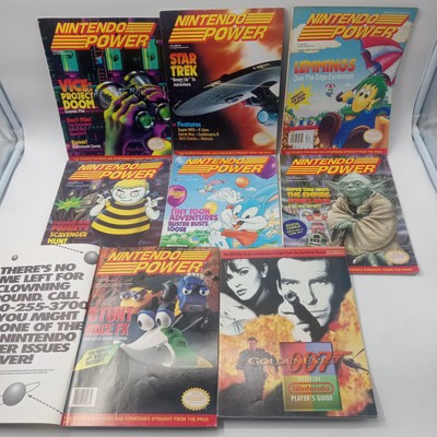 Nintendo Power Magazine Lot Star Wars Stunt Race FX Goldeneye 007 Some ...