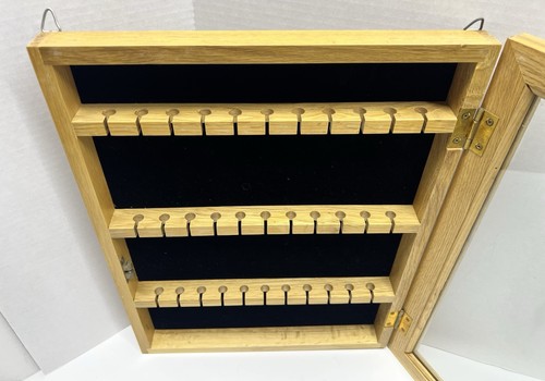 Souvenir Teaspoon Solid Wood Display Case Rack Cabinet 33 Spoon W ...