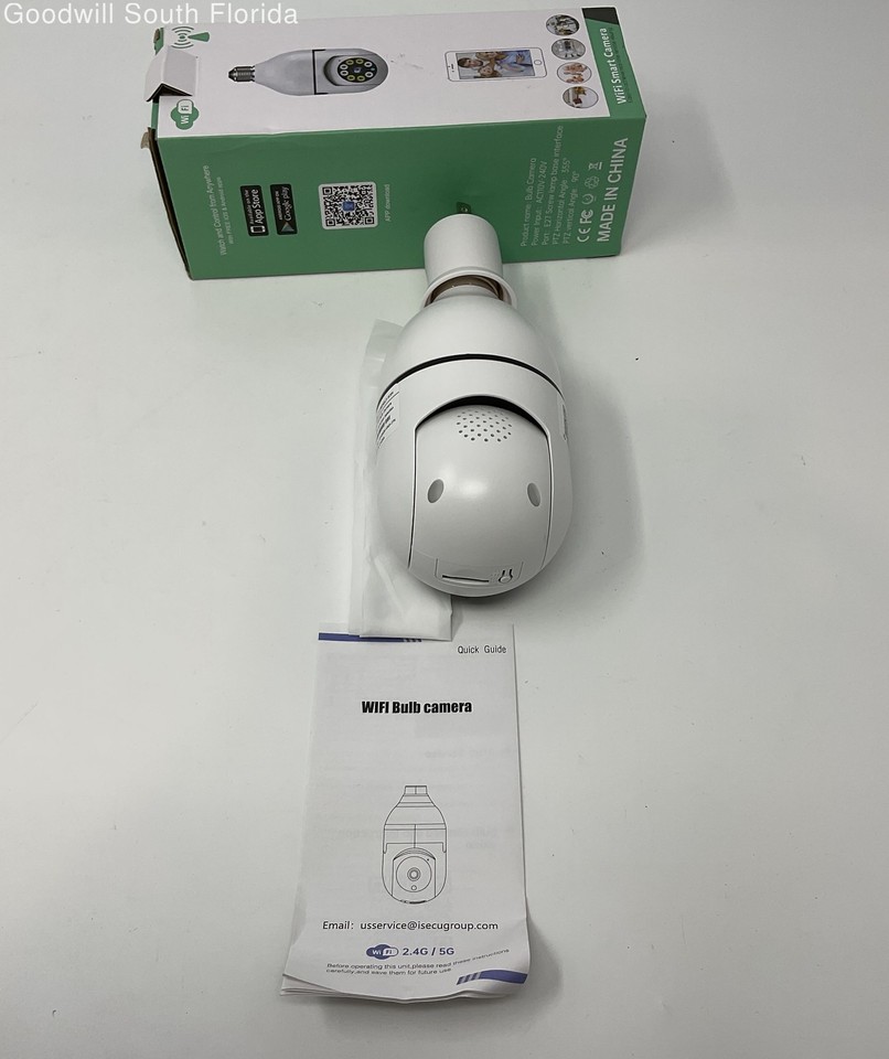 Model T-CP8040LF-W3M White Wi-Fi Smart 3.0MP Ptz Bulb Camera In Box Not ...