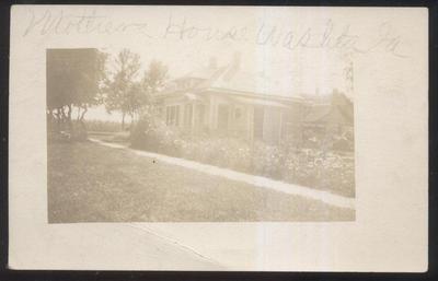 REAL PHOTO Postcard WASHTA Iowa/IA Catherine Anderson's Family House ...