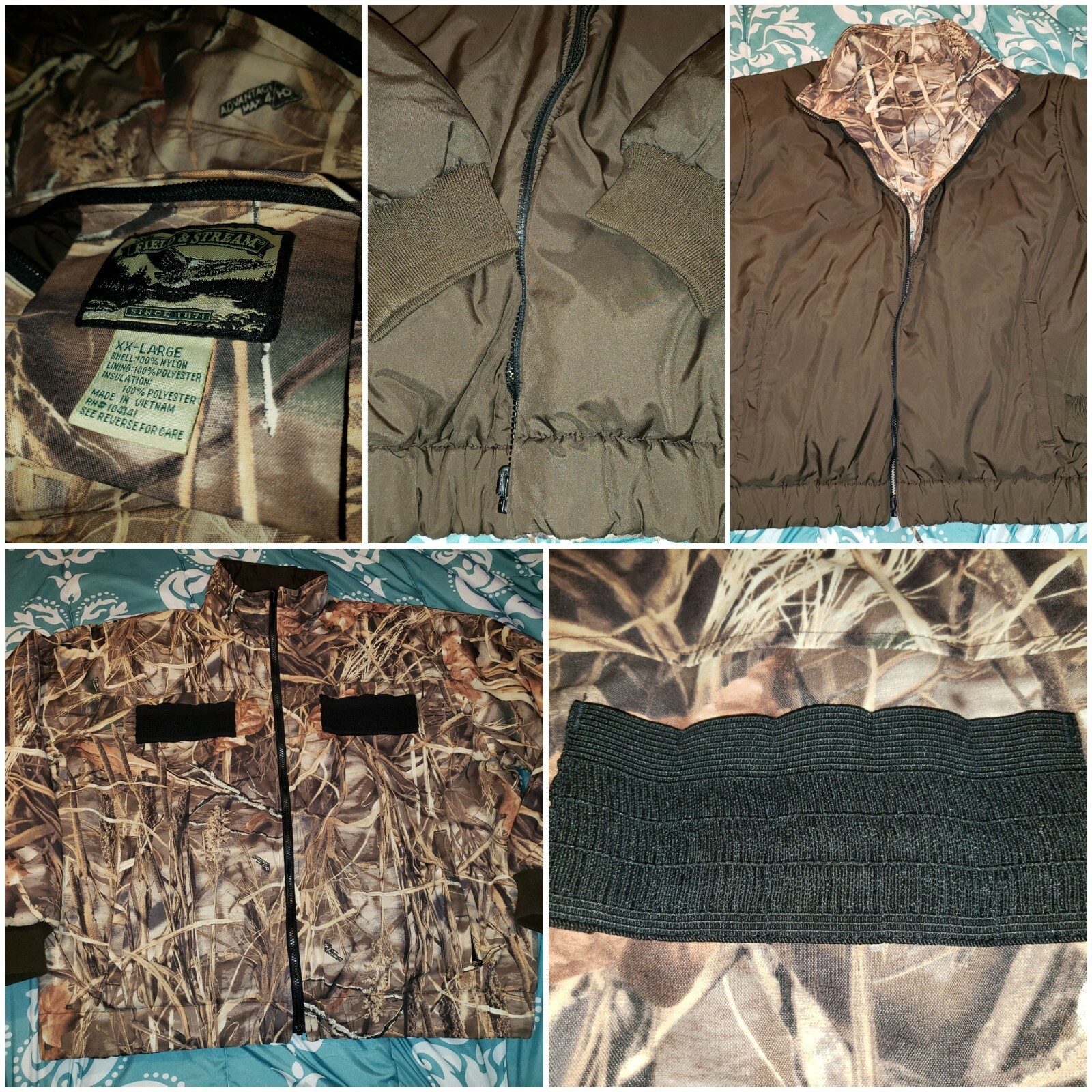 Field & Stream Advantage Max 4 HD Camo Reversible Bomber Hunting Jacket ...