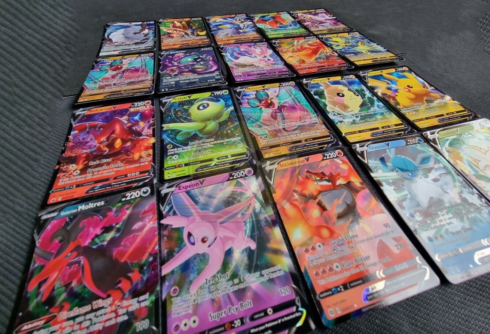 Pokemon Card Lot 100 OFFICIAL TCG Cards + Ultra Rare | VMAX GX EX VSTAR ...