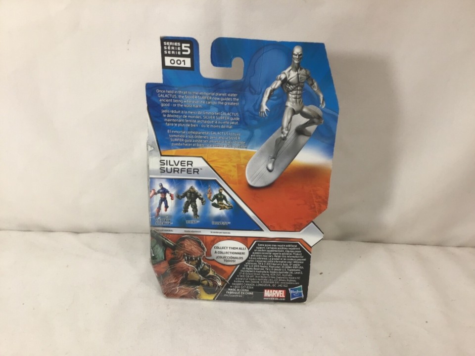 NEW 2013 Marvel Universe Series 5 Silver Surfer Figure #001 MOC Carded ...