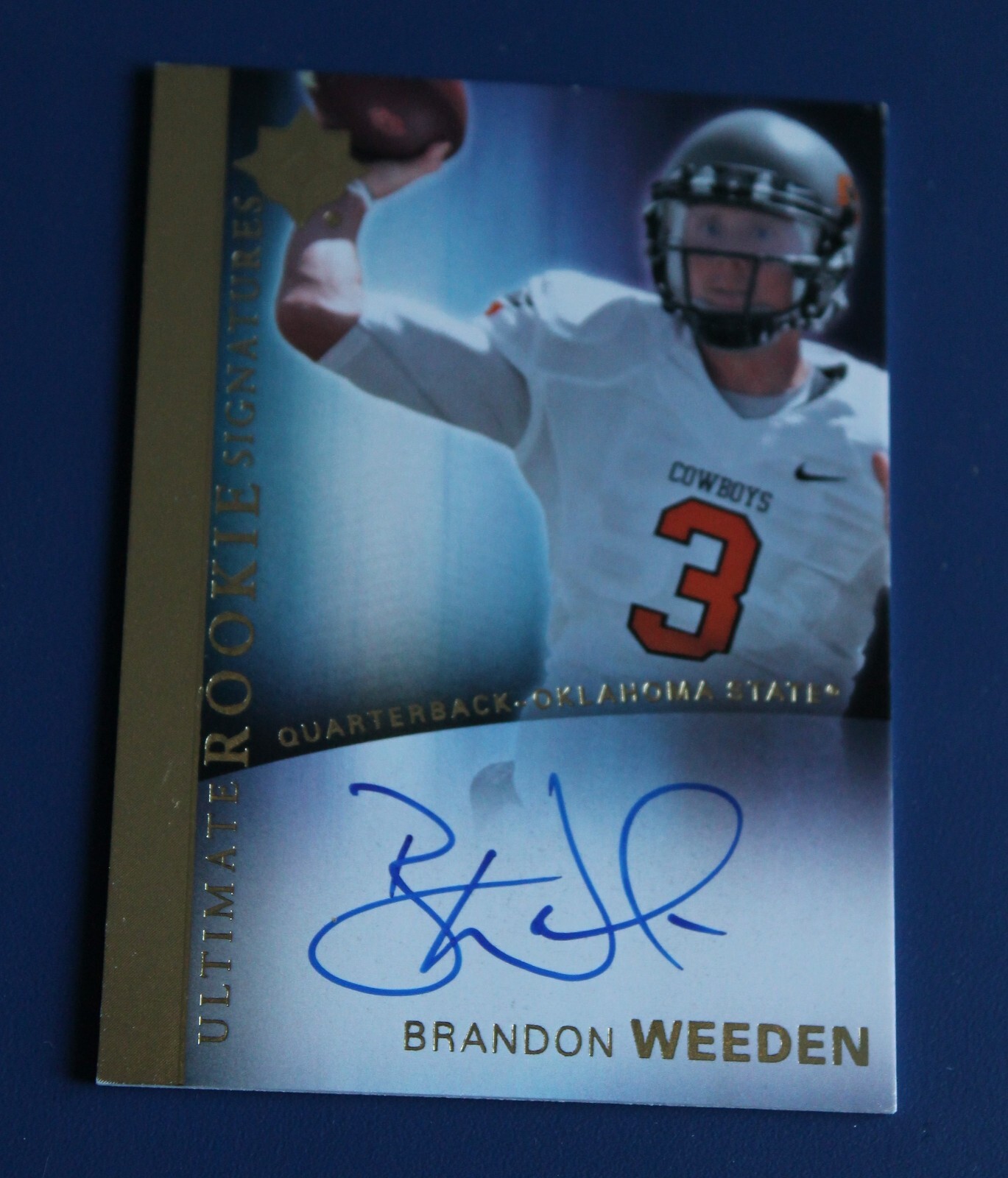 2012 Brandon Weeden UD Ultimate Rookie Signatures Auto RC #2 | eBay