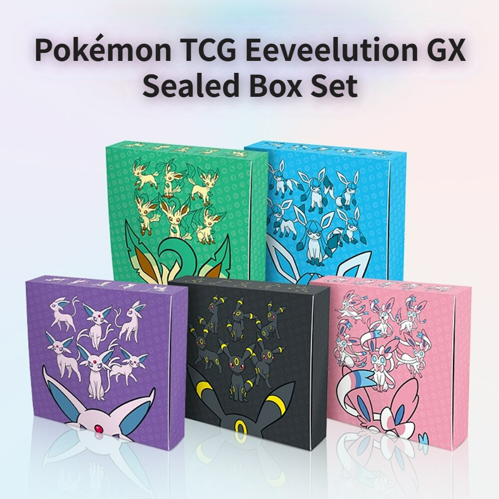 Pokémon TCG Eeveelution GX Sealed Box Set Combo - Sun & Moon | eBay