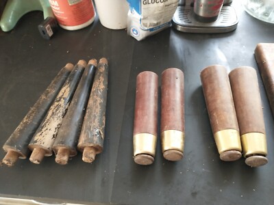 8 VTG MID CENTURY MODERN Tapered Screw In Furniture Table Legs | eBay