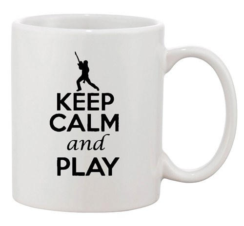 Keep Calm And Play Guitar Guitarist Band Music Funny Ceramic White ...