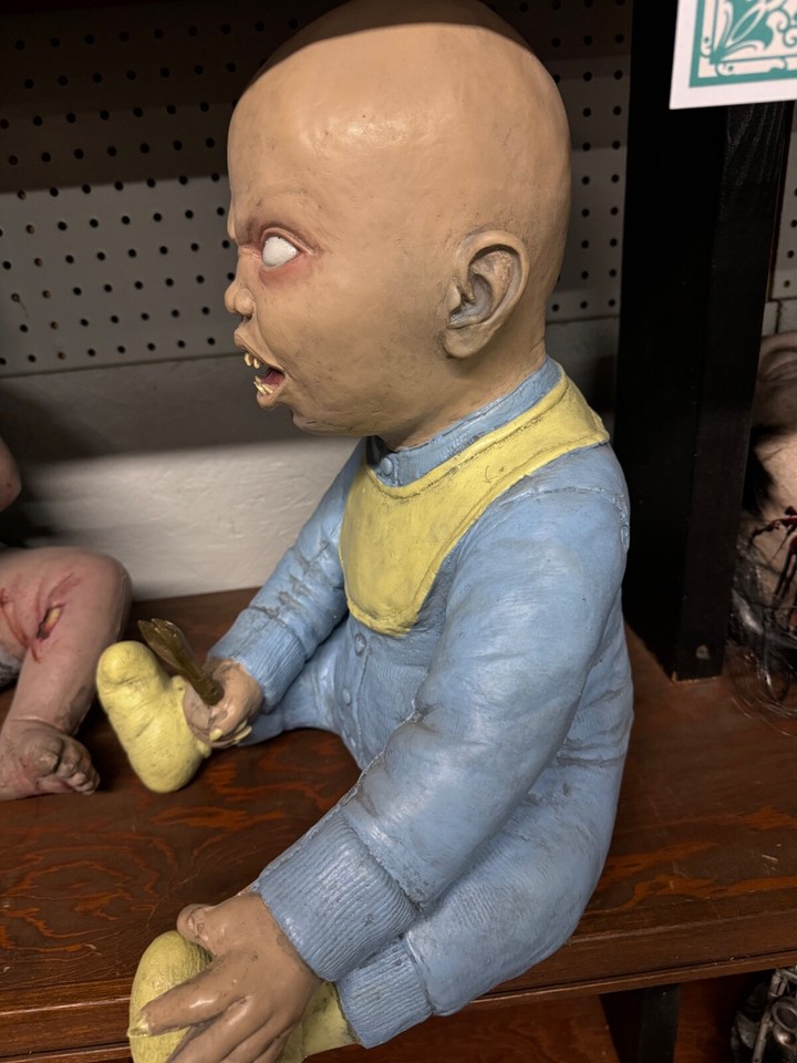 Spirit Halloween Hungry Harold Zombie baby 2010 Latex Prop Creepy 17 ...