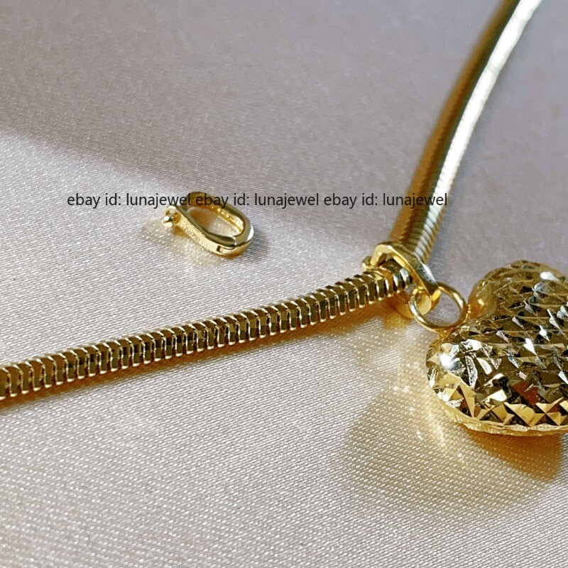 1Pcs 18K Gold 7*5mm Locking Charm Holder Clasps / For Bracelet or ...