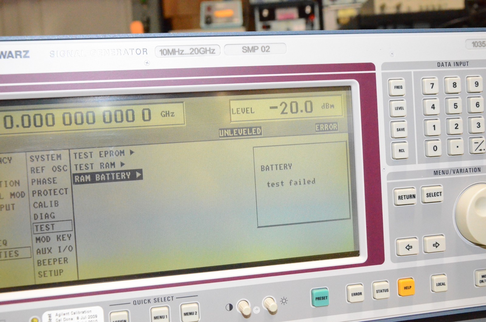 Rohde & Schwarz SMP02 High Power Signal Generator 2 to 20ghz 839225003 ...