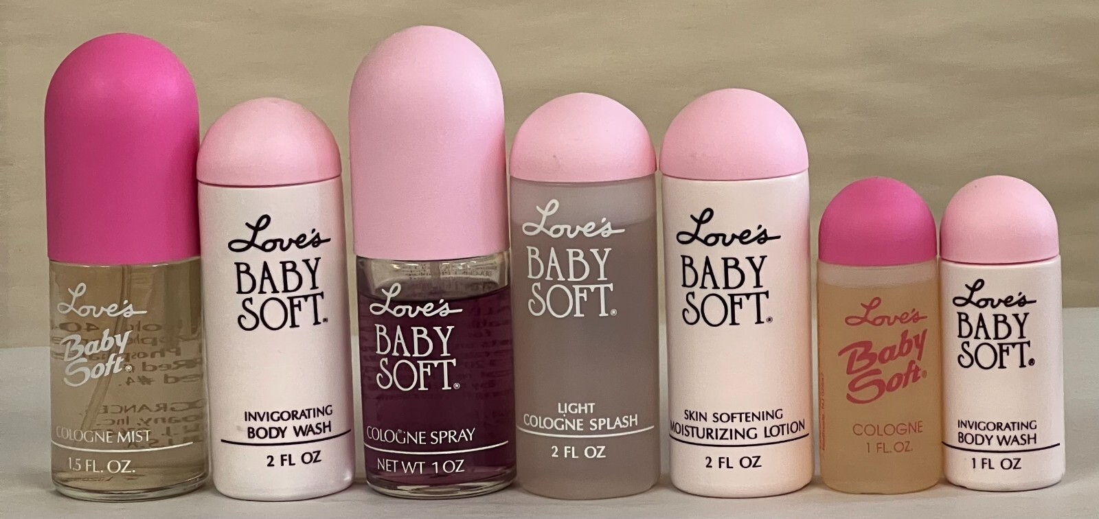 Complete Set of 7 Love's Baby Soft by MEM Unboxed Original 90s pl read ...