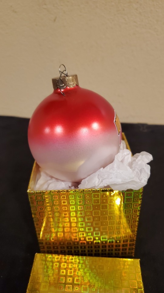 Vintage Iowa State Cyclones Christmas Ornament Glass Ball Cy Bird ...