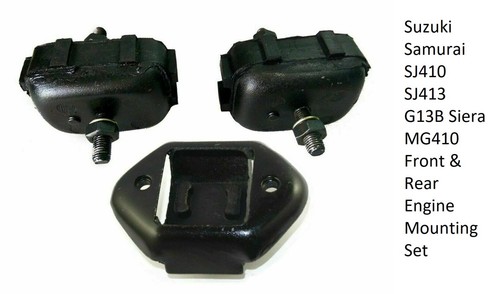 Front & Rear Engine Mounting Set For Suzuki Samurai SJ410 SJ413 G13B ...