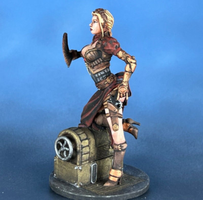 Action Figure Girl with a fan Collectible Miniature Painted 1/32 scale ...