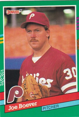 1991 Donruss #578 Joe Boever Philadelphia Phillies + (Yes 3 Free ...