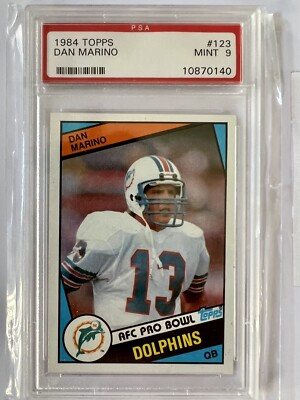 🐬Dan Marino 1984 Topps ROOKIE Card PSA 9 Mint🔥 | eBay
