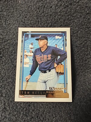 1992 Topps Gold Winner #459 Tom Kelly Minnesota Twins | eBay