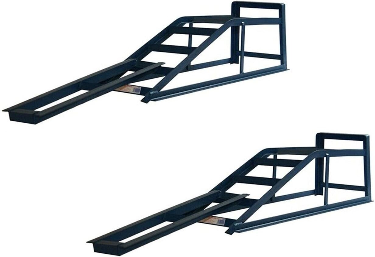 CAR RAMPS PAIR OF 2.5TONNE VAN, EXTRA WIDE METAL RAMP LIFTING WITH ...