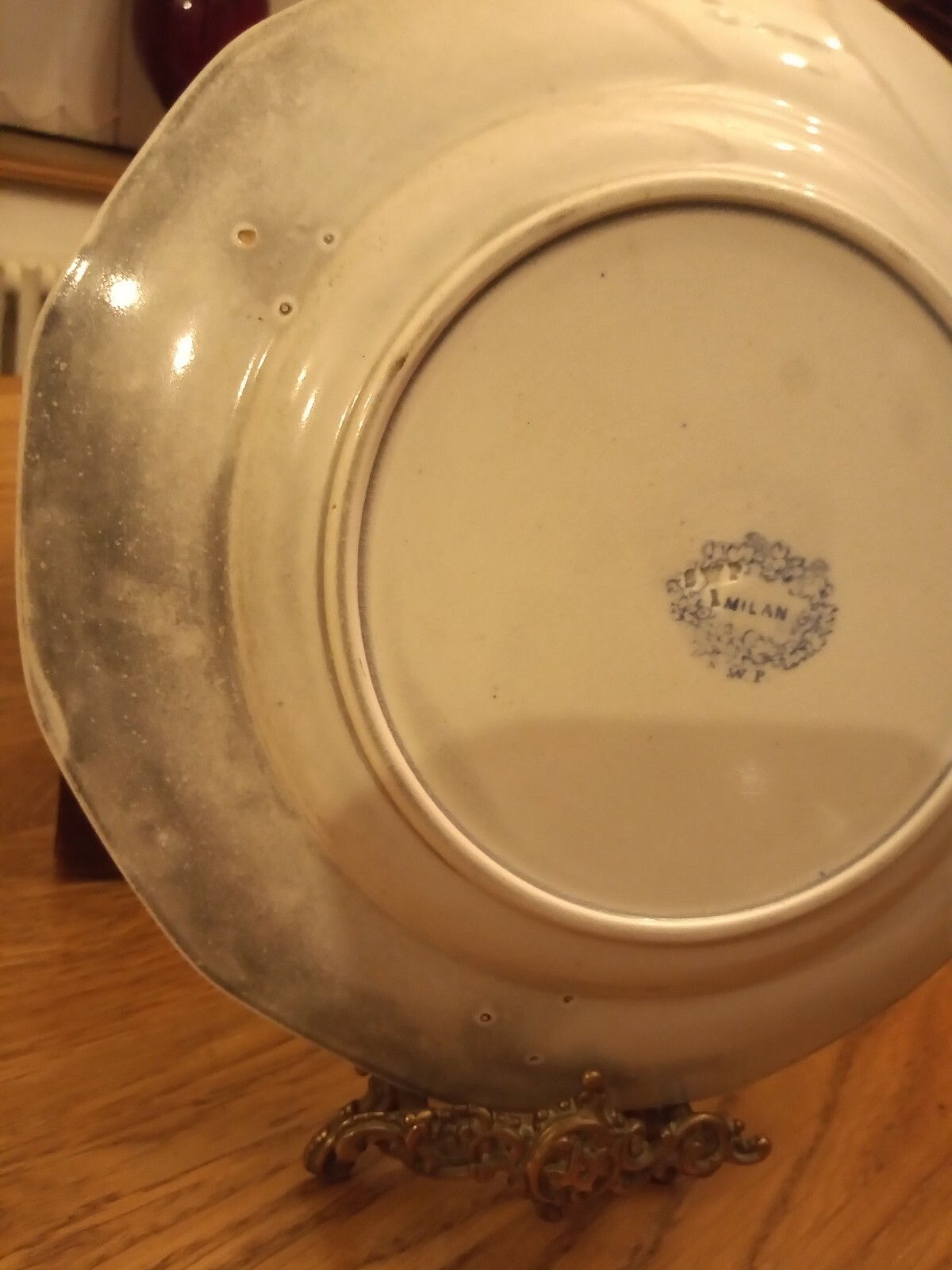 Antique Victorian Plate Llanelly South Wales Pottery Milan Pattern RF ...