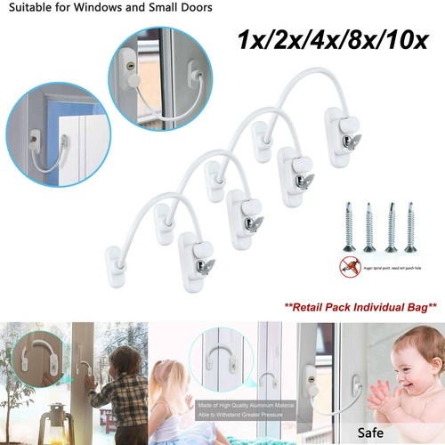 PVC UPVC Window Door Security lock Restrictor for Baby Child Safety ...