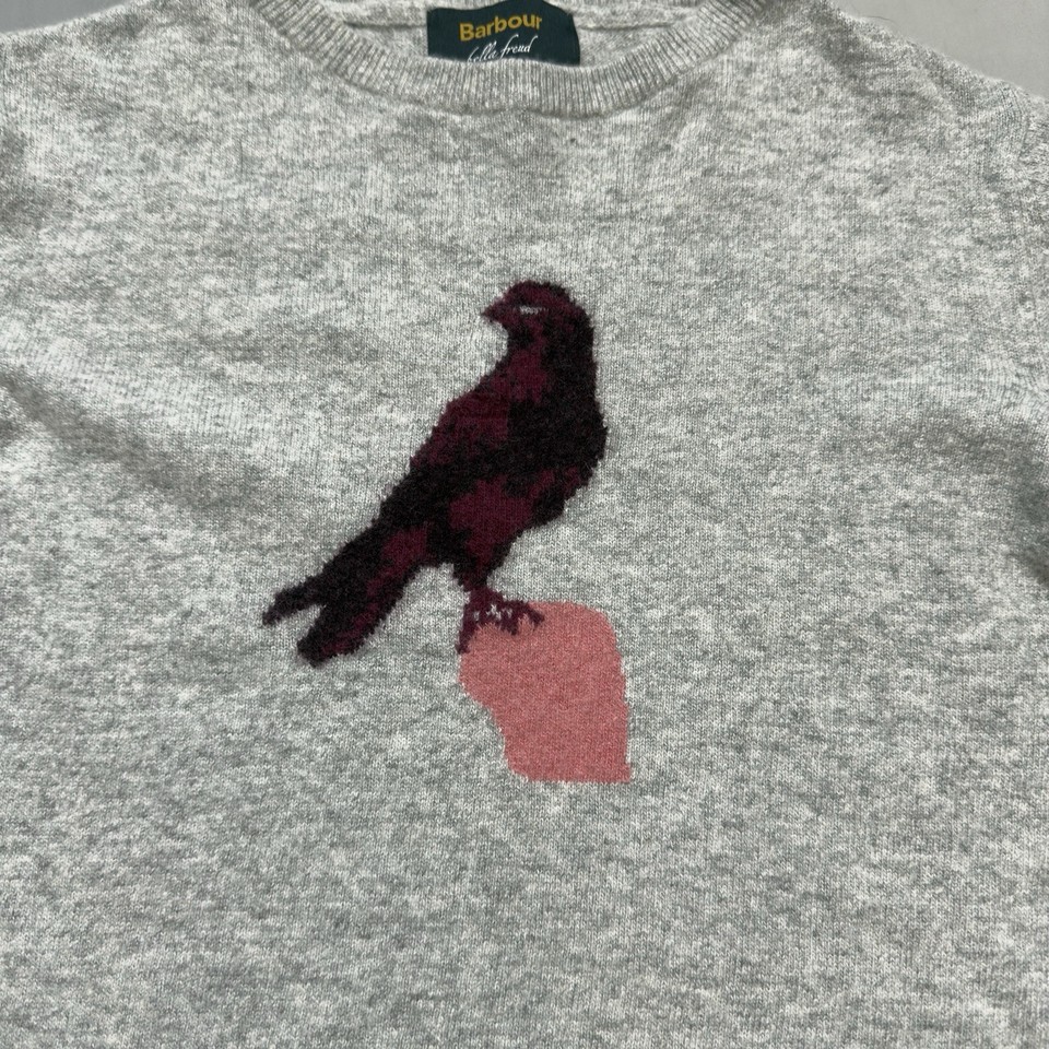 Barbour X Bella Freud Falcon Jumper Ladies UK 10 Grey | eBay
