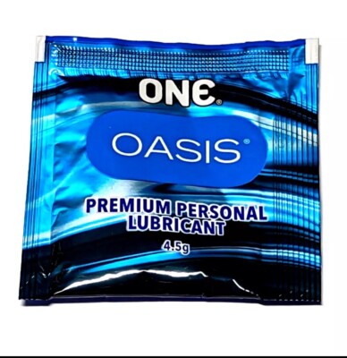 ONE OASIS PREMIUM PERSONAL LUBRICANT WATER BASED 4.5g 50 Pack Exp 2027 ...