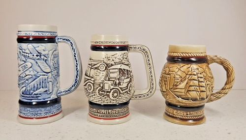 3 Vtg Mini Stein's Avon 1982 Handcrafted In Brazil. Airplane ...