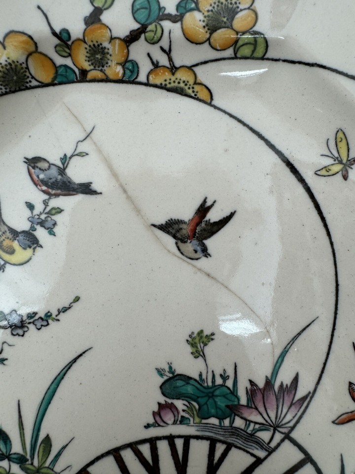 1877 Victorian Aesthetic Movement Plates ~ Butterfly and Birds 1877 Set ...