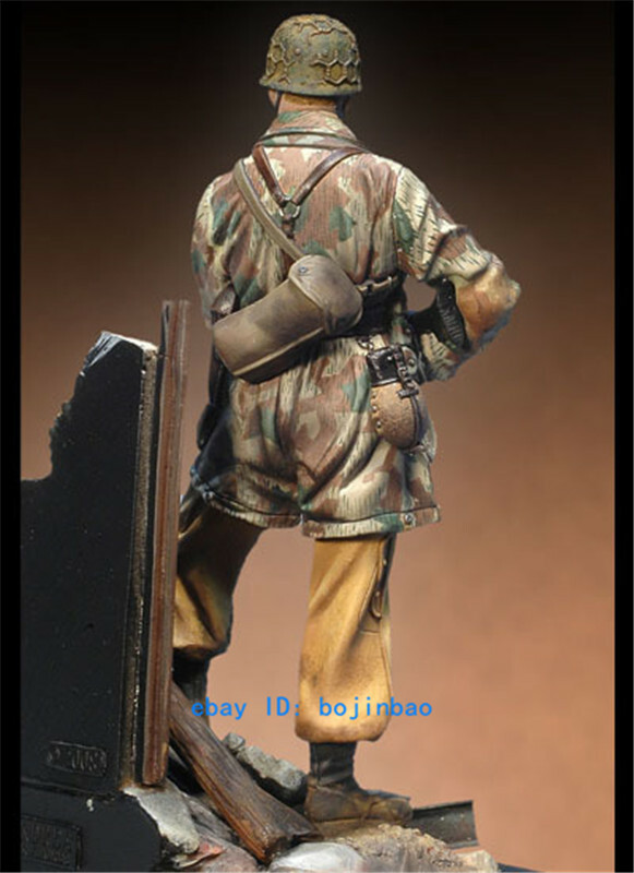 1/18 Scale 90mm Paratrooper With Stand Unpainted Resin Figure Model ...