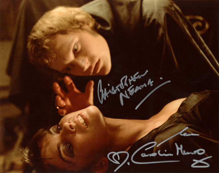 CHRISTOPHER NEAME CAROLINE MUNRO SIGNED 8x10 PHOTO HAMMER DRACULA AD 72 ...