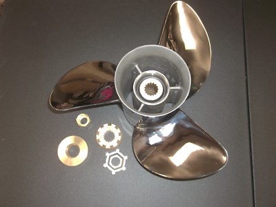 STAINLESS STEEL Mercury MERCRUISER PROP PROPELLER 14 1/2 14.5 X 19 RH ...