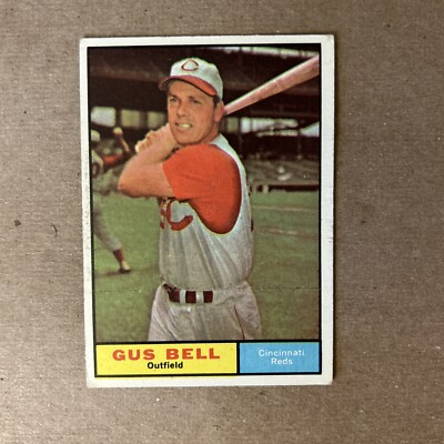 1961 Topps Baseball Gus Bell Cincinnati Reds Card #215 | eBay