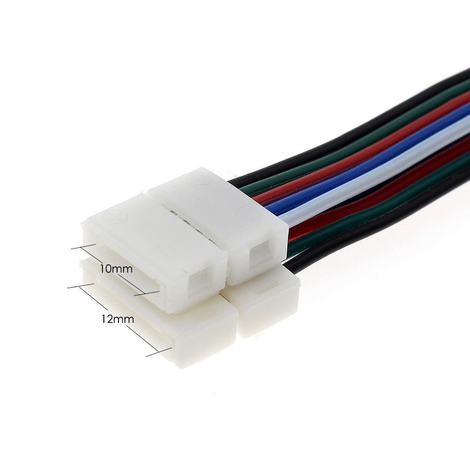 RGBW LED Strip Connector 5pin 12mm/10mm Free Welding Connector | eBay