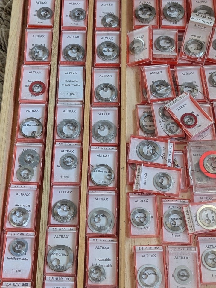 Alarm Clock Mainsprings, New Old Stock Parts in Drawer, Large Lot ...