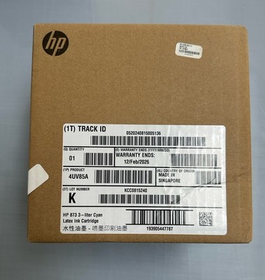 HP 873 3-Liter CYAN Ink Cartridge 4UV85A for Latex 800 800W 830 830W | eBay