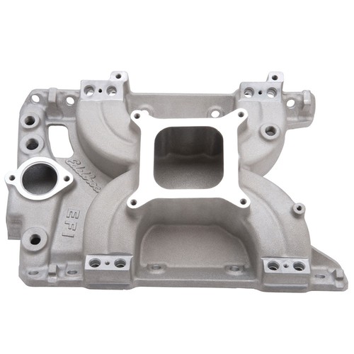 Edelbrock Intake Manifold 50565; Victor EFI Satin for Pontiac 389-455 ...