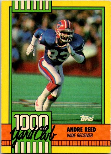 1990 Topps 1000 Yard Club Football Card #7 Andre Reed Bills | eBay