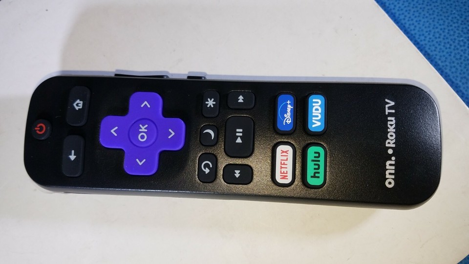 USED ONN Roku TV Remote Netflix Disney Plus + Disney+ Hulu Vudu | eBay
