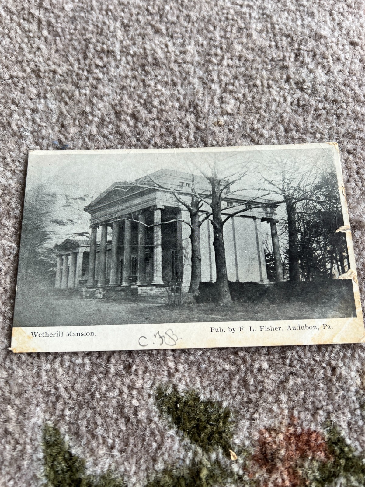 Vintage Audubon, Pa. Postcard: Wetherill Mansion | eBay