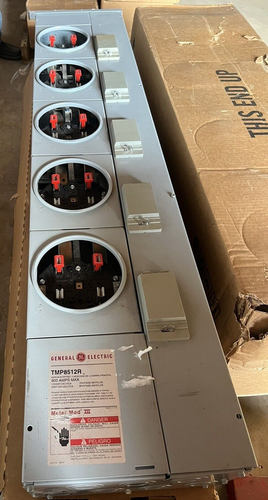 NEW G.E MODULAR METER STACK TMP8512R 5 SOCKET RING 800 AMPS, 3PH-4W ...