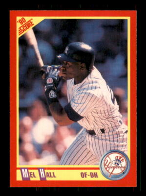 1990 Baseball Score Mel Hall New York Yankees #383 | eBay